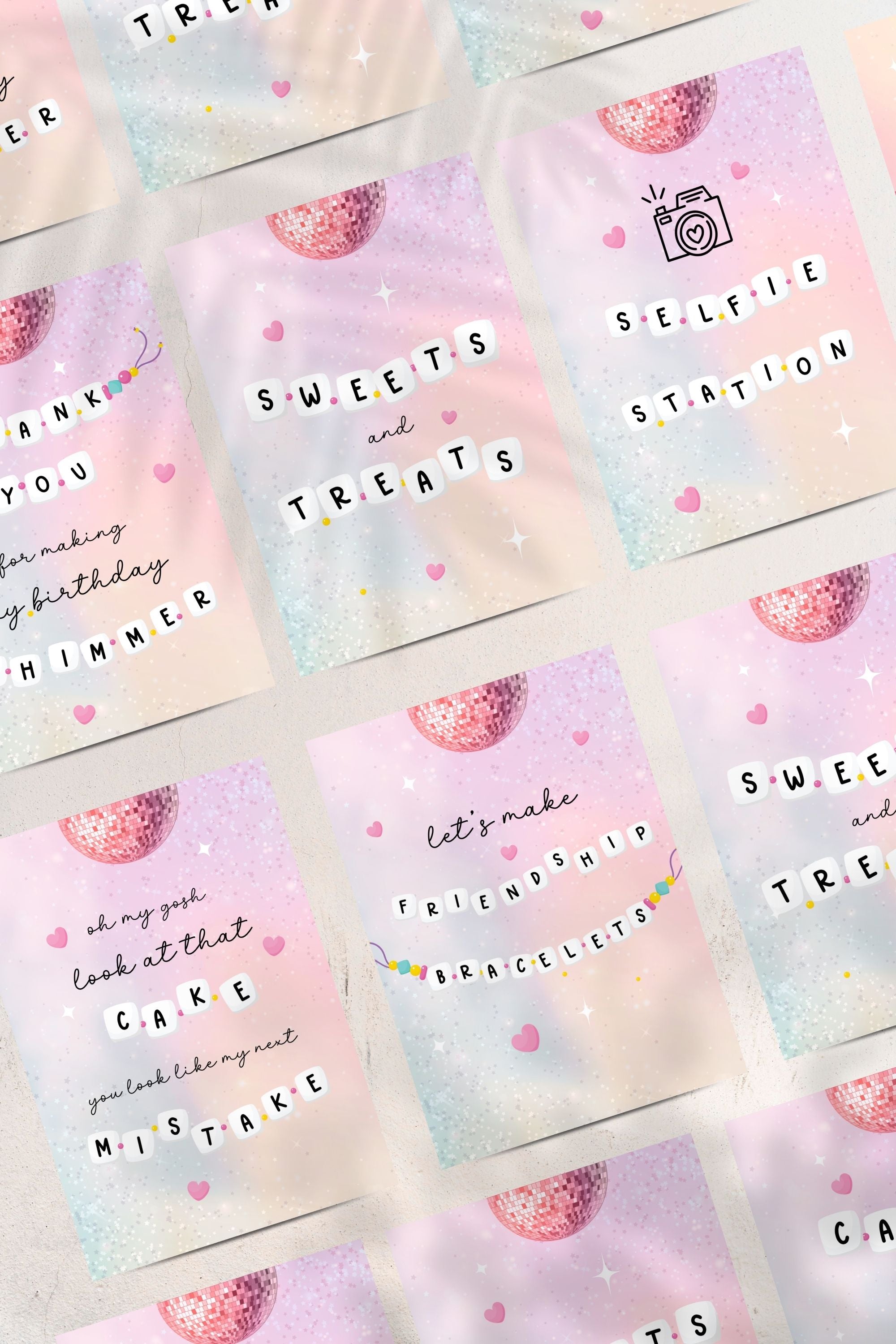 In My Birthday Era Birthday - Bundle Table Signs Bundle – Vowpaperie