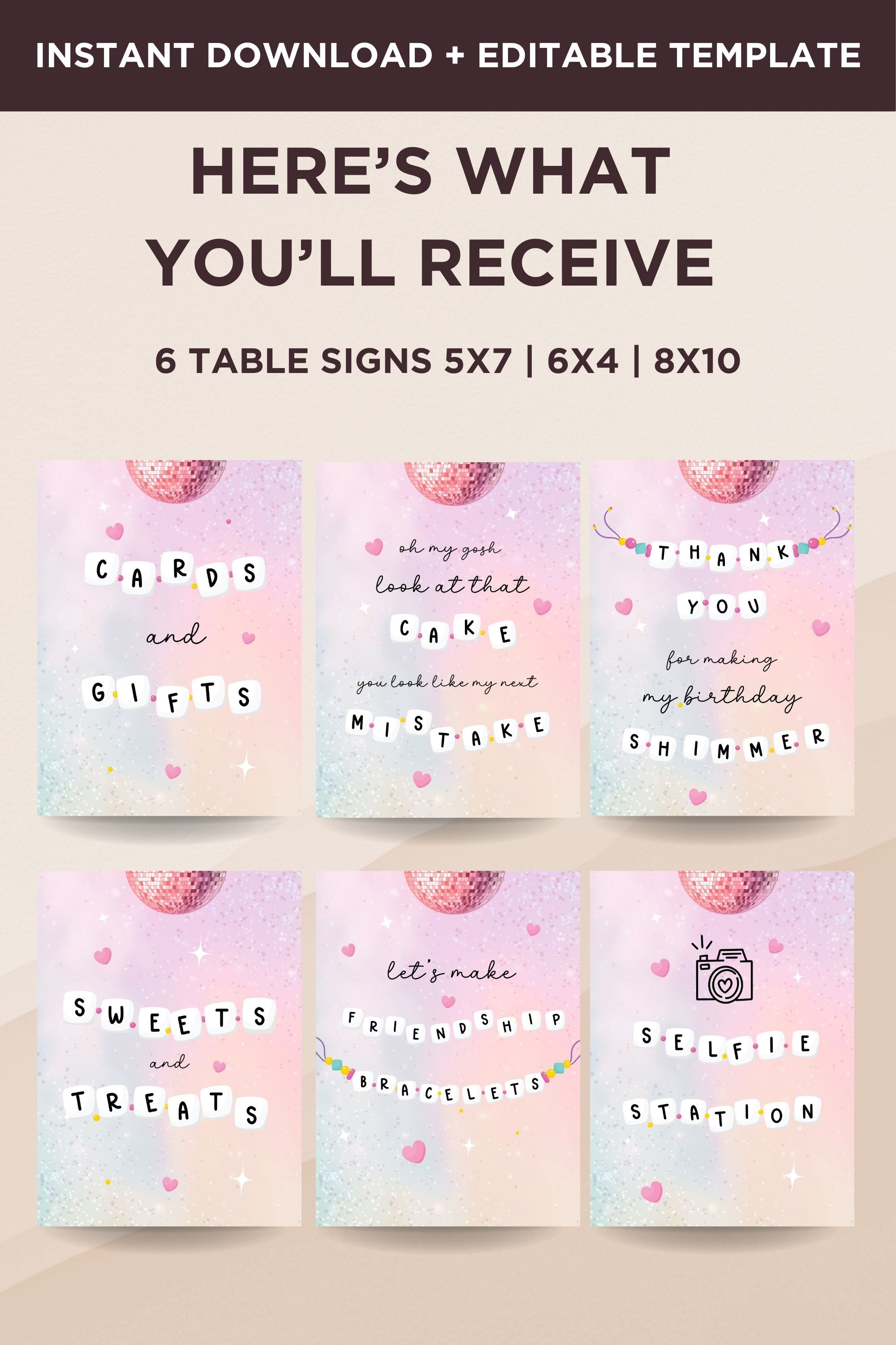 In My Birthday Era Birthday - Birthday Table Signs Bundle