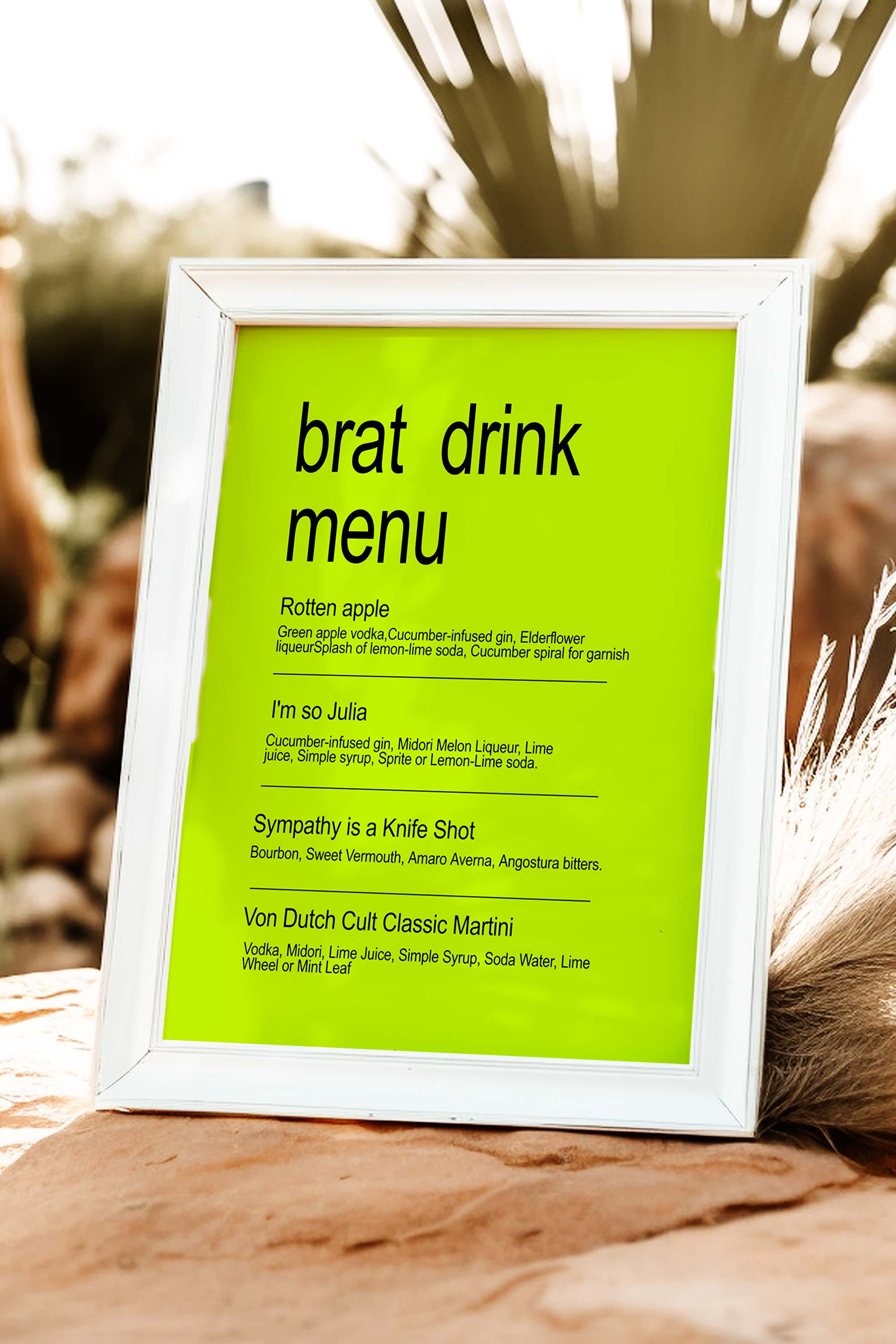 Shop the Brat Bar Menu Table Sign at the Lowest Price - Order Now ...