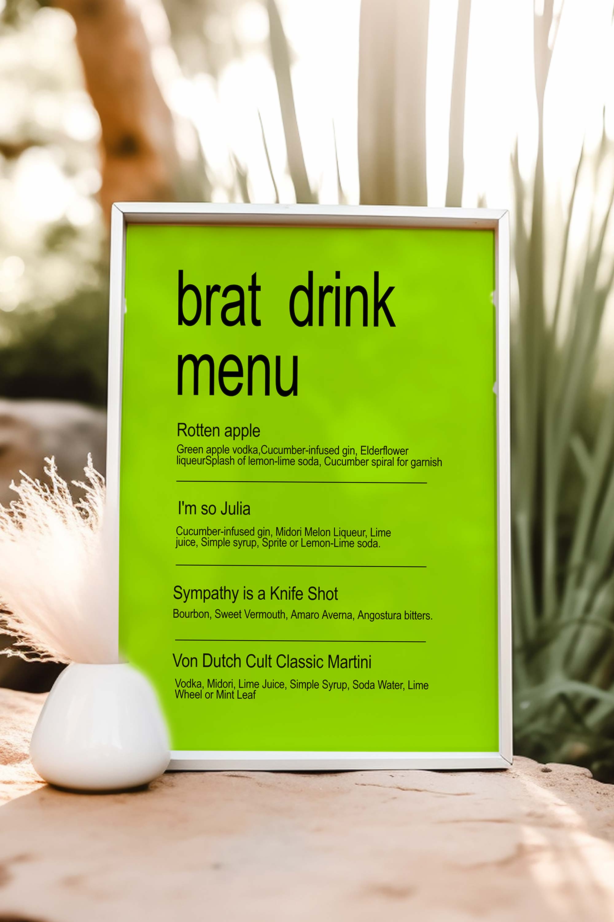 Shop the Brat Bar Menu Table Sign at the Lowest Price - Order Now ...