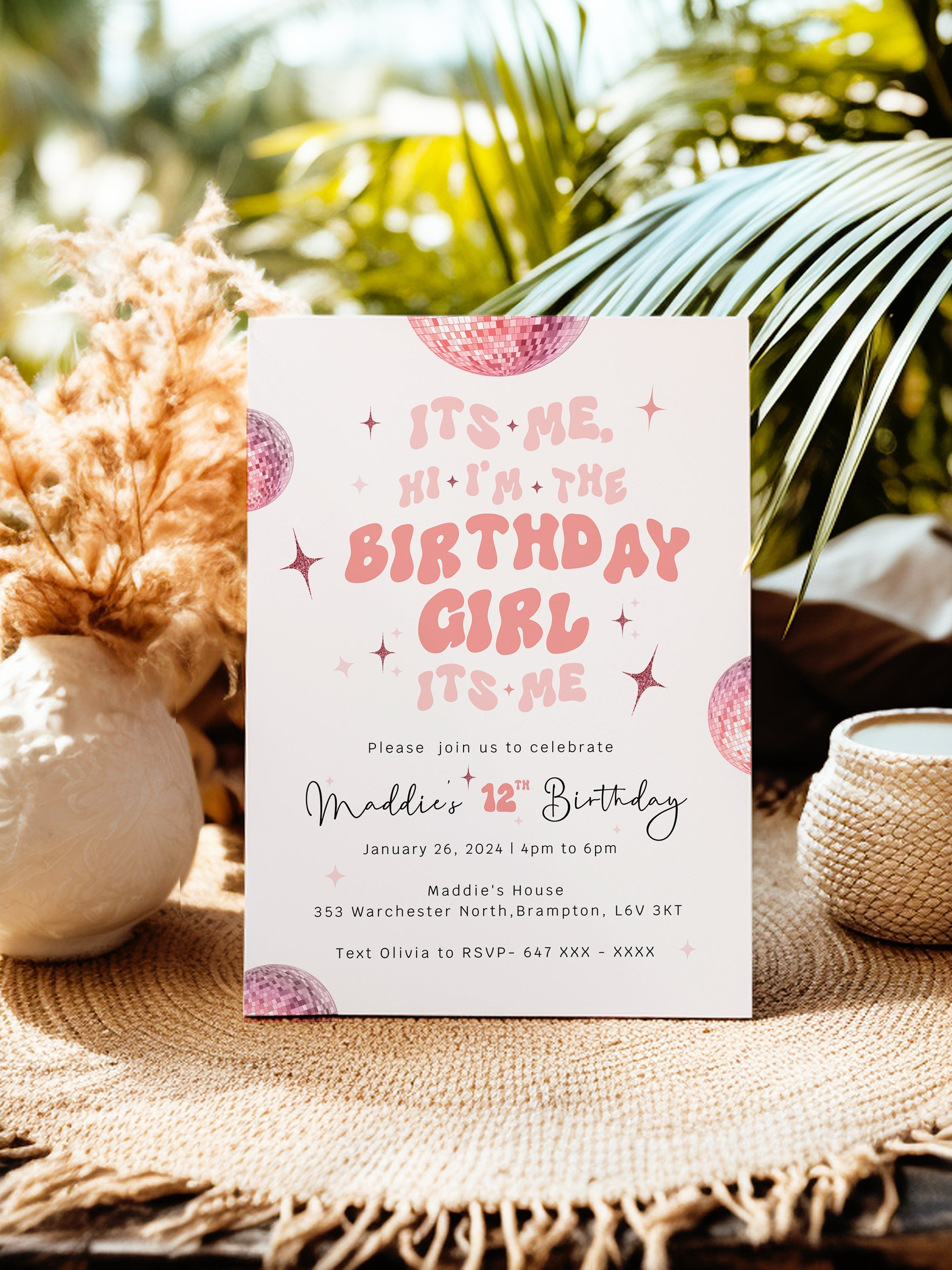 Eras Tour Party Invite | Taylor Swift Eras Birthday | Vowpaperie